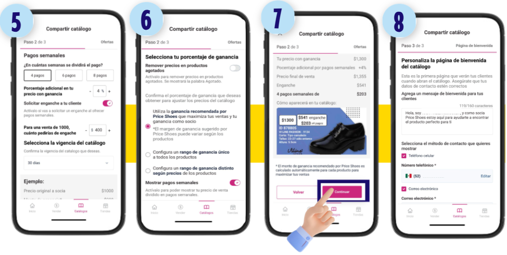 ¿Cómo descargo mis catálogos digitales con y sin precios? – Price Shoes